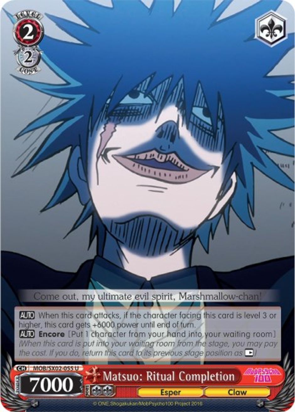 Matsuo: Ritual Completion - Mob Psycho 100 - Weiss Schwarz
