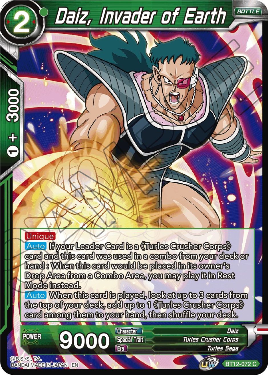 Daiz, Invader of Earth - Vicious Rejuvenation - Dragon Ball Super: Masters