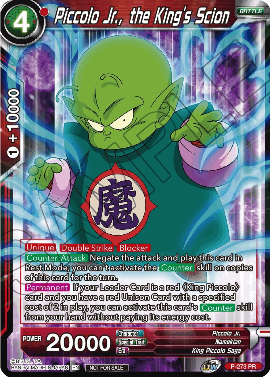 Piccolo Jr., the King's Scion (Unison Warrior Series Tournament Pack ...