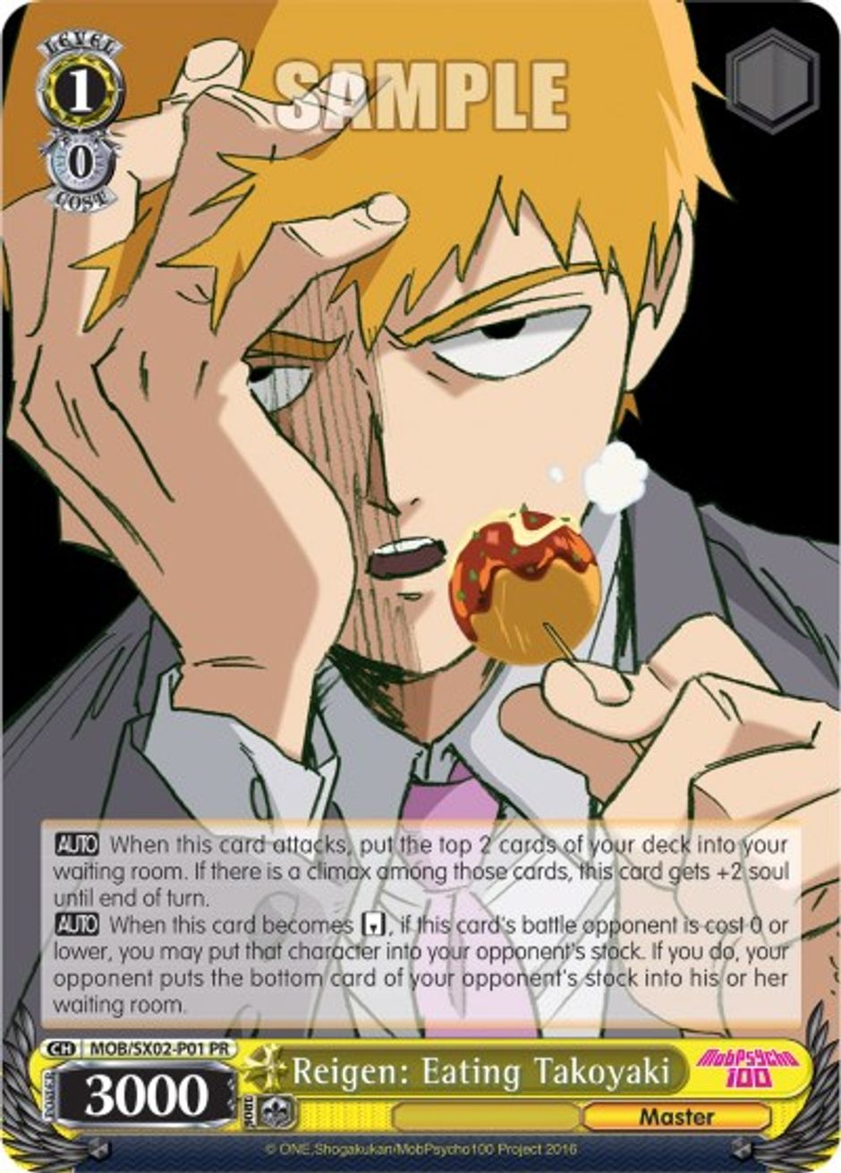 Reigen: Eating Takoyaki - Mob Psycho 100 - Weiss Schwarz