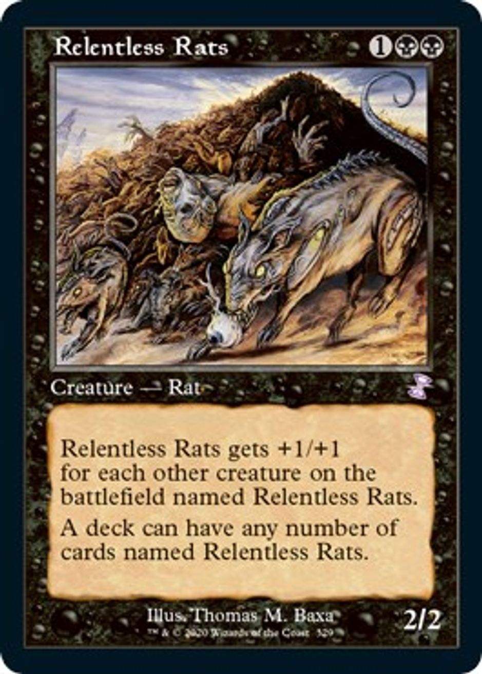 Relentless Rats - Time Spiral: Remastered - Magic: The Gathering