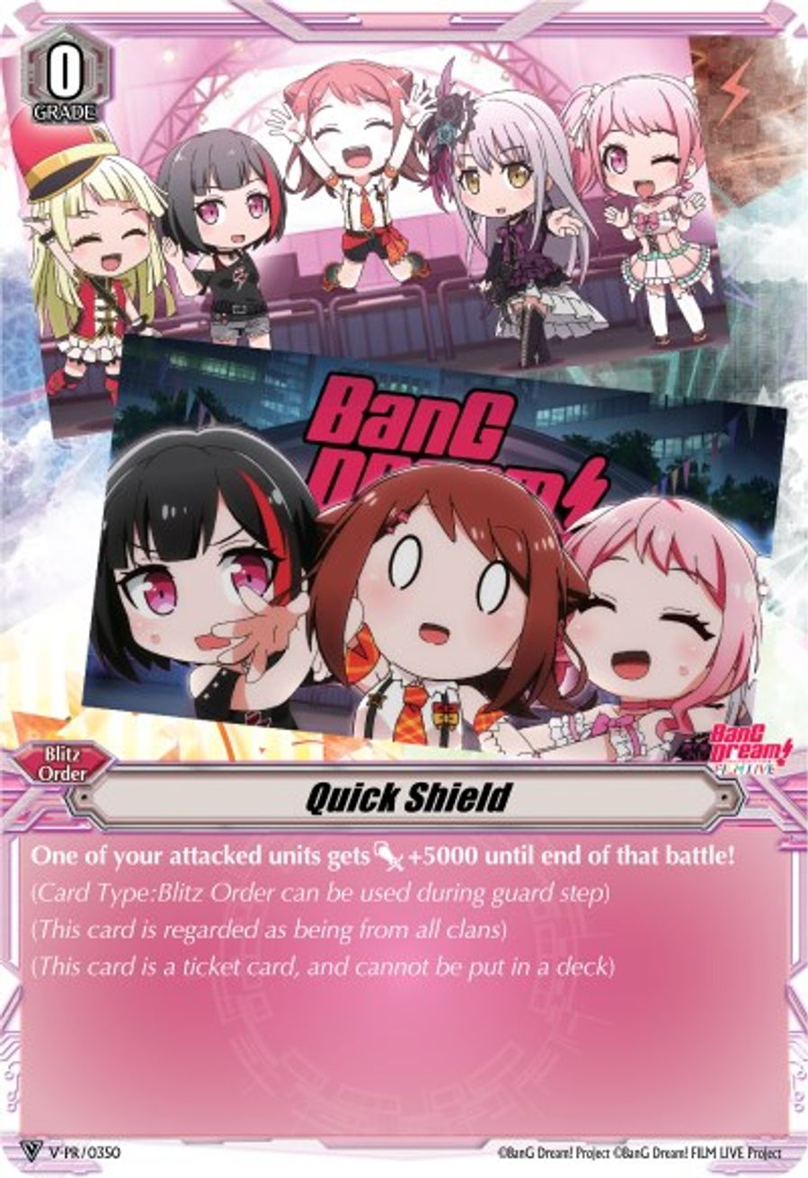 Quick Shield (BanG Dream!) - V Promo Cards - Cardfight Vanguard