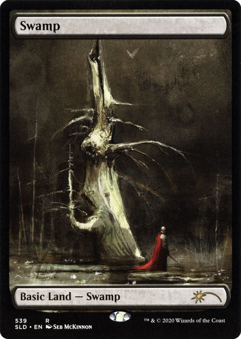 Swamp (539) (Seb Mckinnon) - Secret Lair Drop Series - Magic: The Gathering