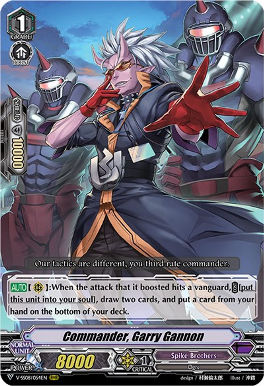 Commander, Garry Gannon - V-SS08: Clan Selection Plus Vol.2 - Cardfight Vanguard