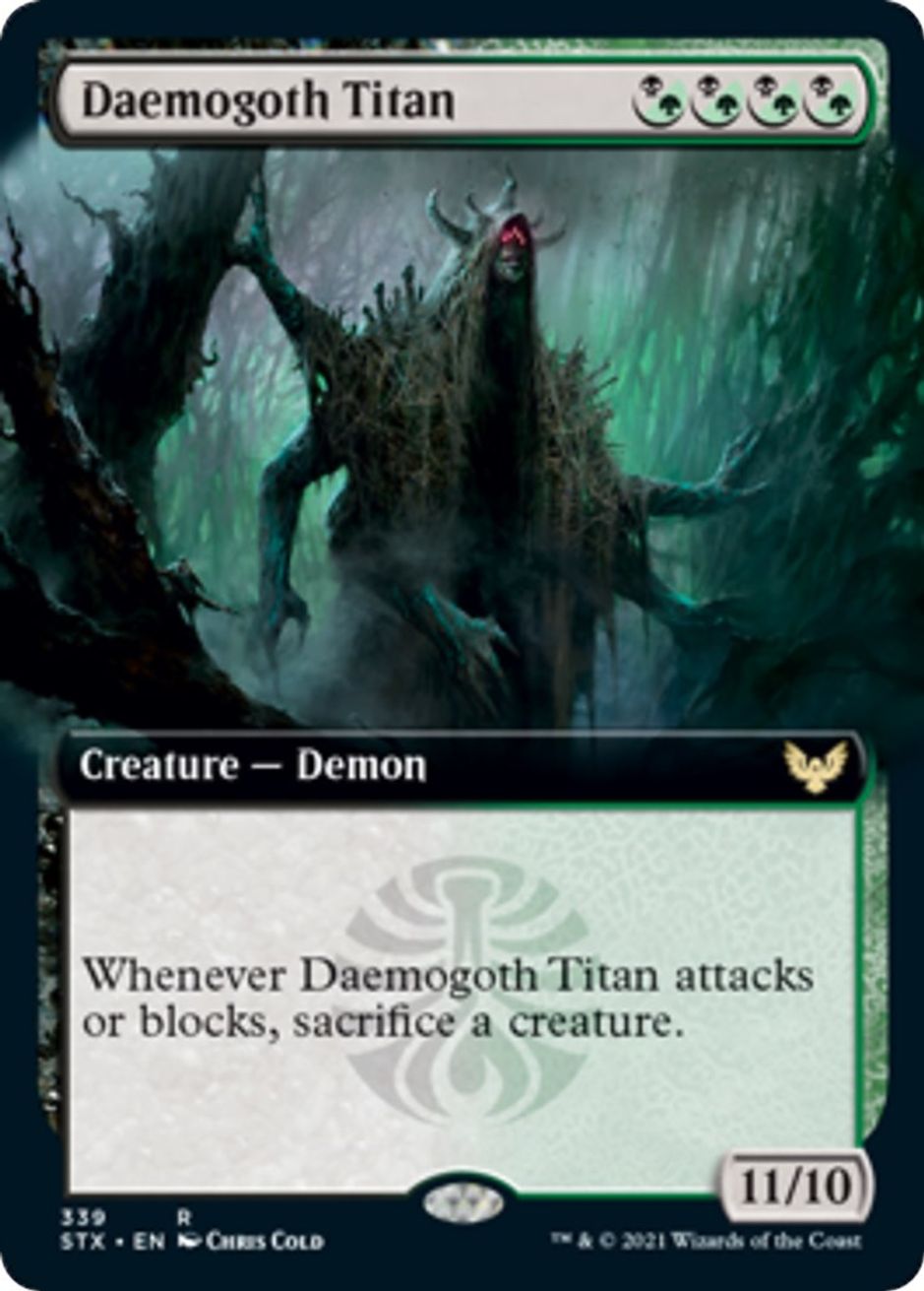 Daemogoth Titan (Extended Art) - Strixhaven: School of Mages - Magic ...