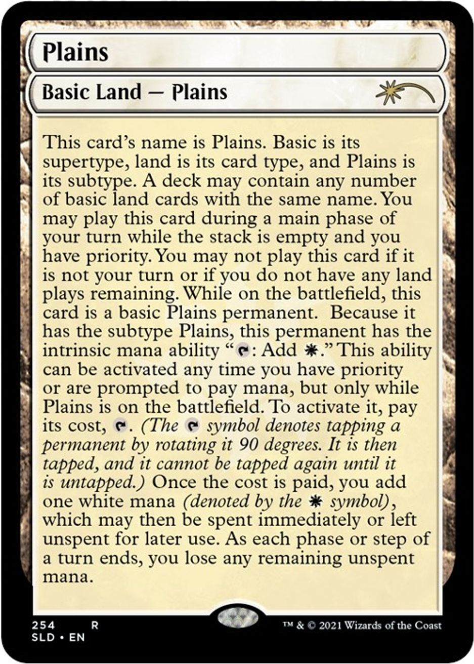 Plains (254) (Full-Text Lands) - Secret Lair Drop Series - Magic: The ...