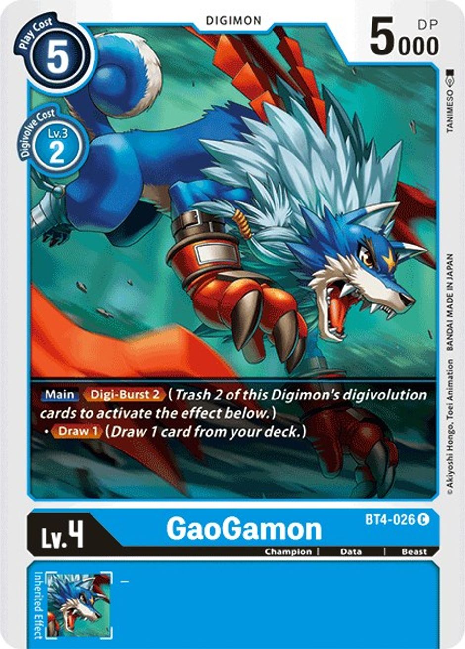 GaoGamon - Great Legend - Digimon Card Game