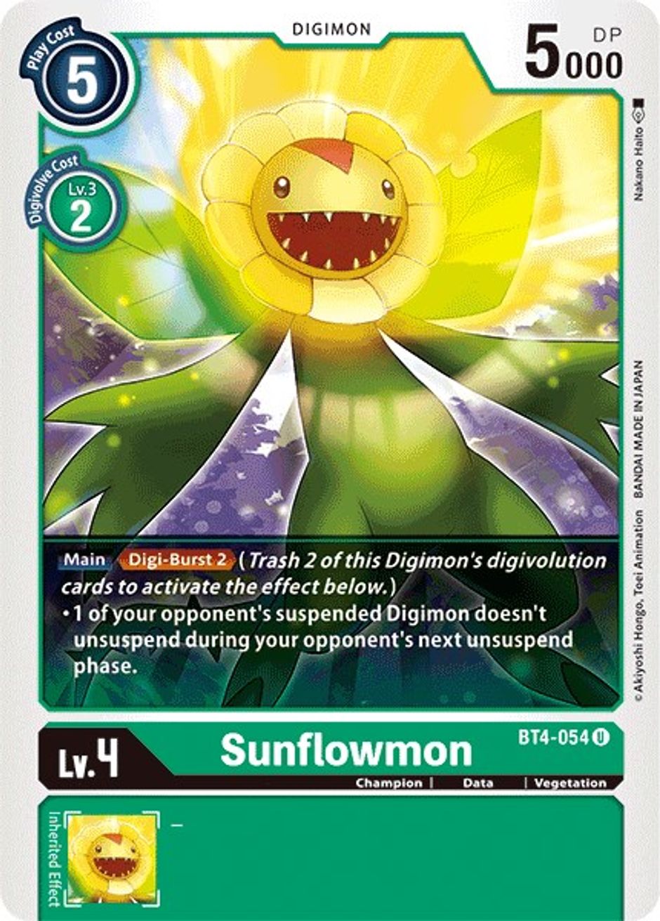 Sunflowmon - Great Legend - Digimon Card Game
