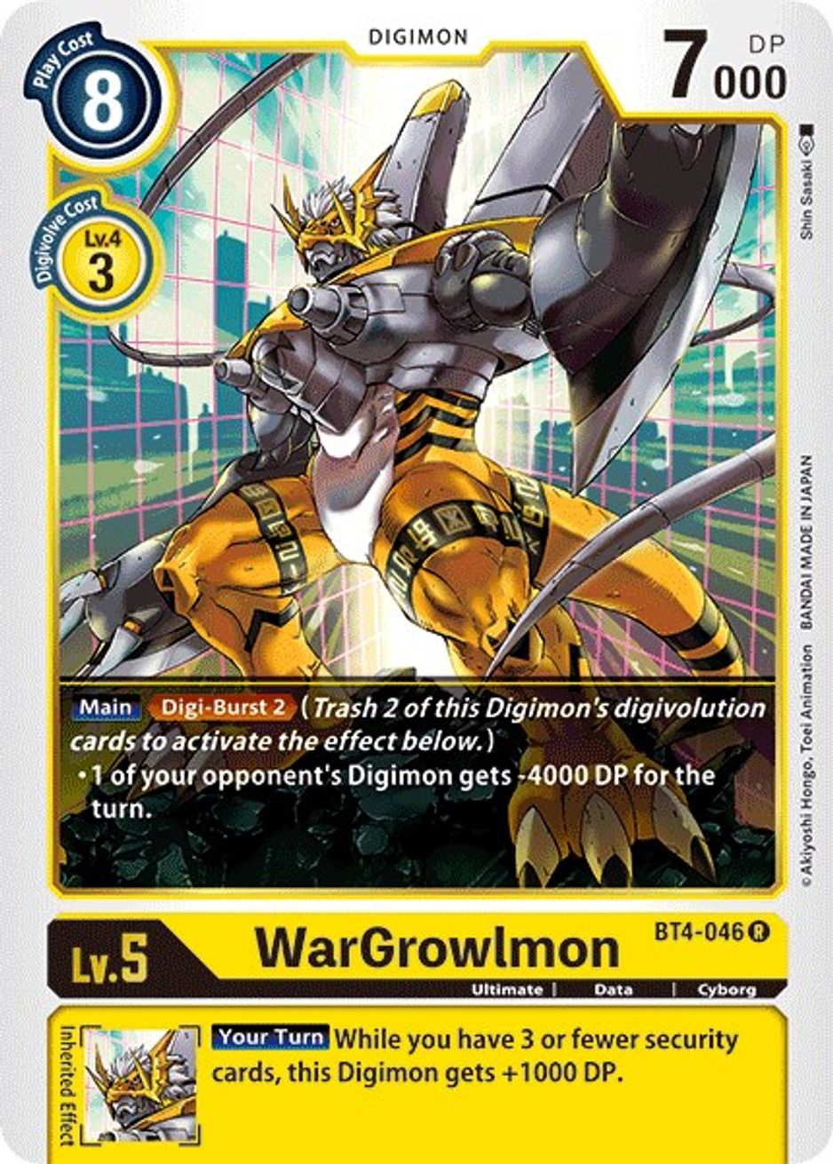 WarGrowlmon - Great Legend - Digimon Card Game