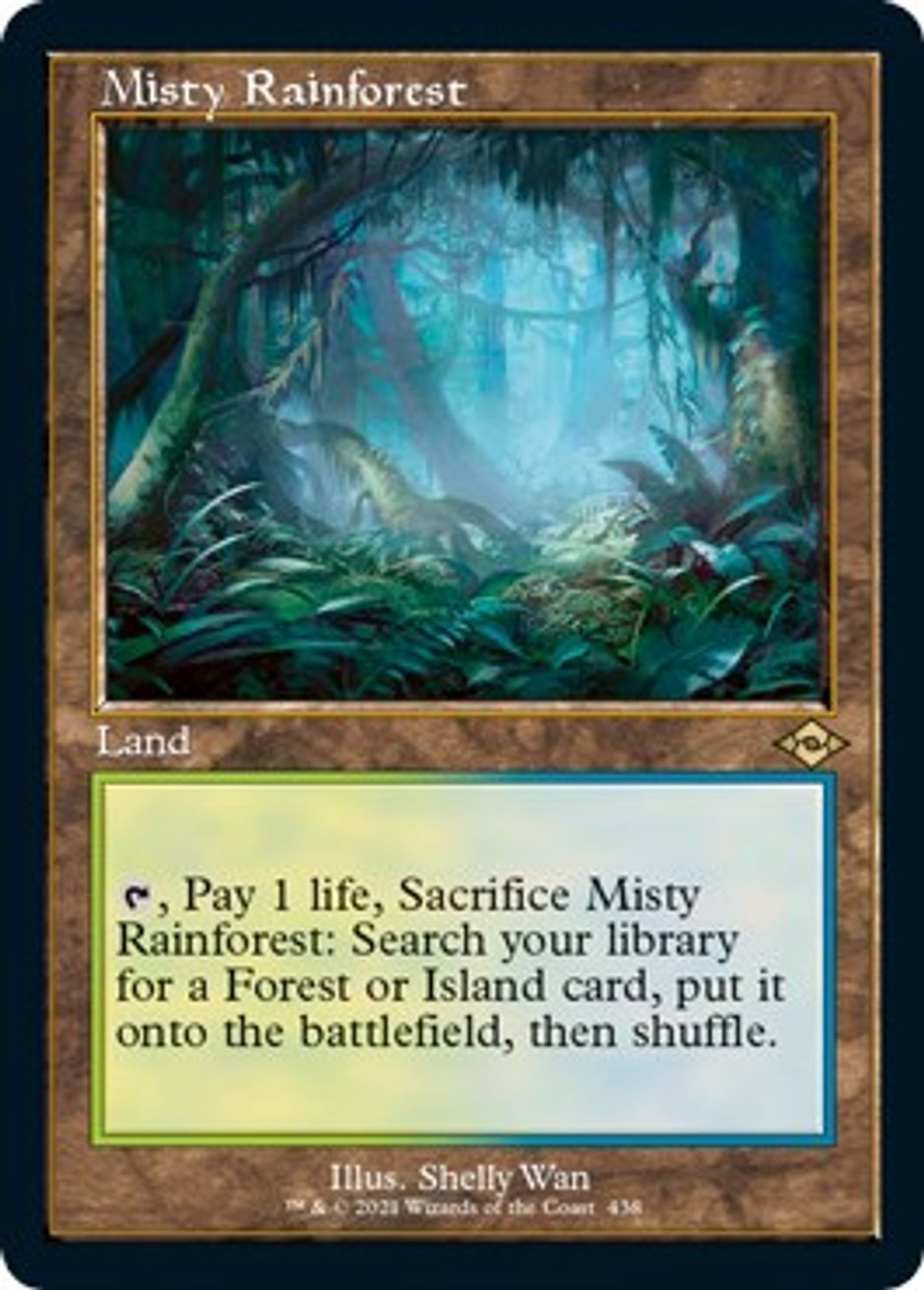 Misty Rainforest (Retro Frame) (Foil Etched) - Modern Horizons 2 - Magic: The Gathering