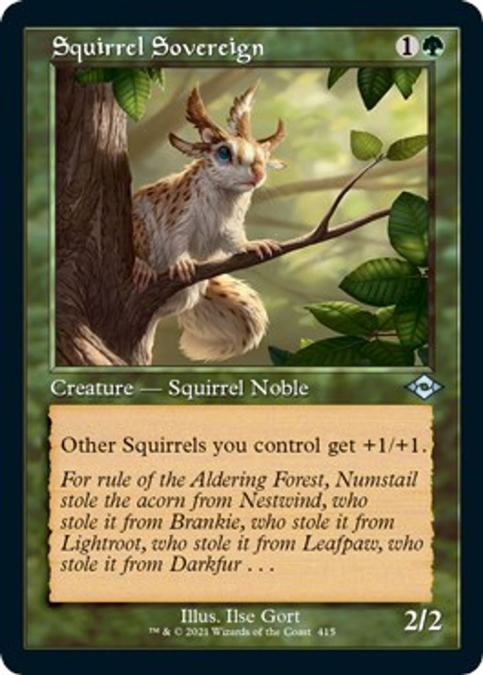 Squirrel Sovereign (Retro Frame) (Foil Etched) - Modern Horizons 2 ...