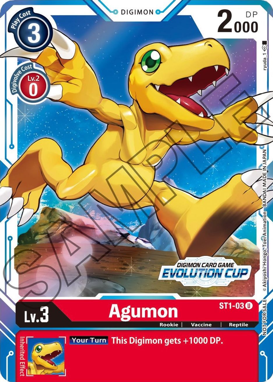 Agumon - ST1-03 (July Evolution Cup 2021 Stamped) - Starter Deck 01 ...