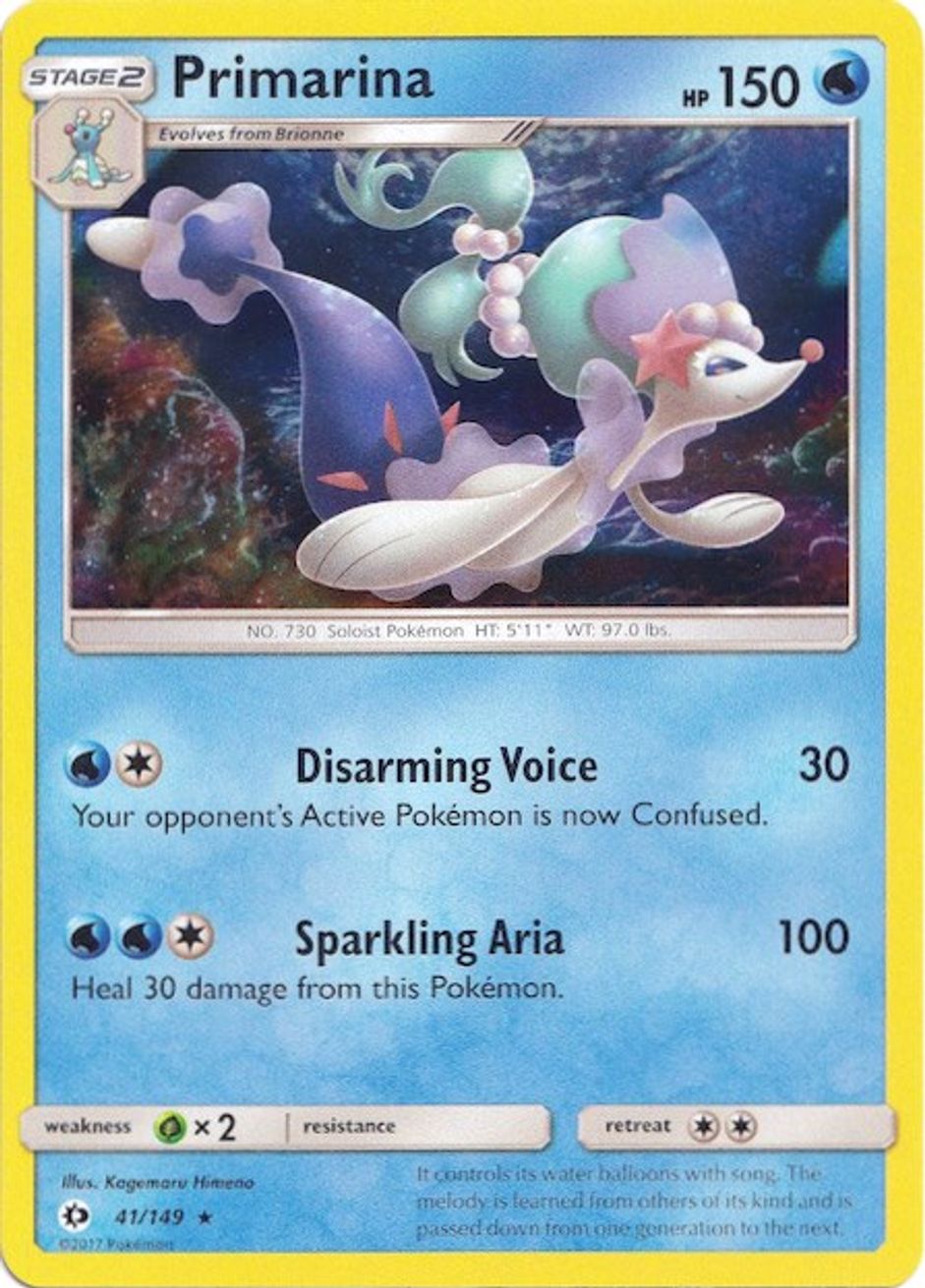Primarina - 41/149 (Water Web Holo) - Miscellaneous Cards & Products ...