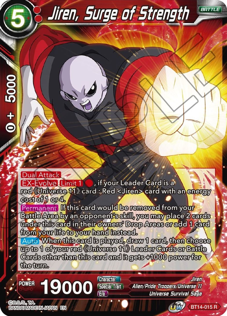 Jiren, Surge of Strength - Cross Spirits - Dragon Ball Super CCG