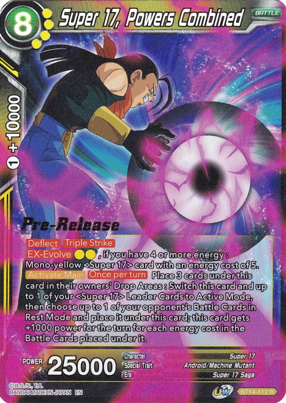 Super 17, Powers Combined - Cross Spirits Pre-Release Cards - Dragon ...