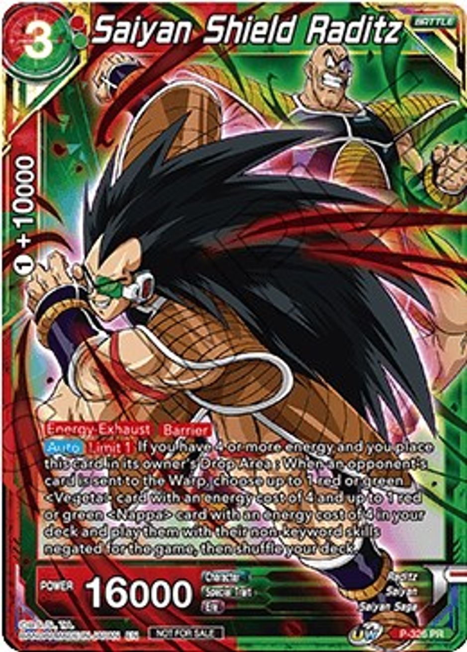Saiyan Shield Raditz - Tournament Promotion Cards - Dragon Ball Super CCG