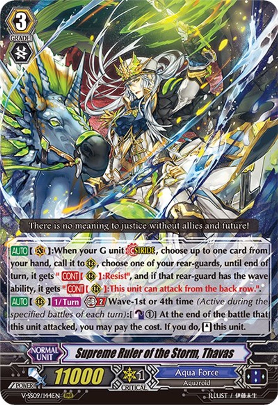 Supreme Ruler of the Storm, Thavas - V-SS09: Revival Selection - Cardfight Vanguard