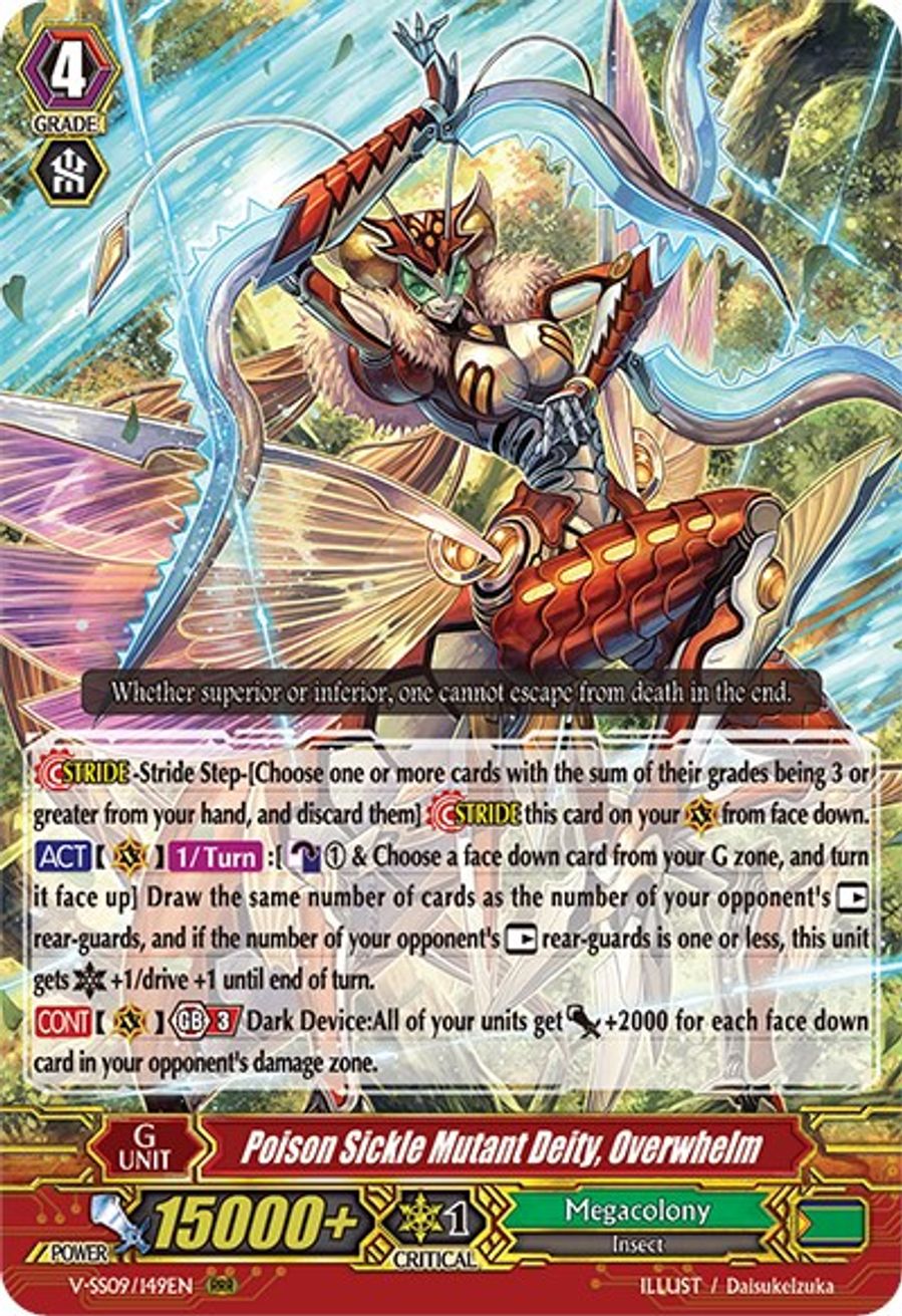 Poison Sickle Mutant Deity, Overwhelm - V-SS09: Revival Selection - Cardfight Vanguard