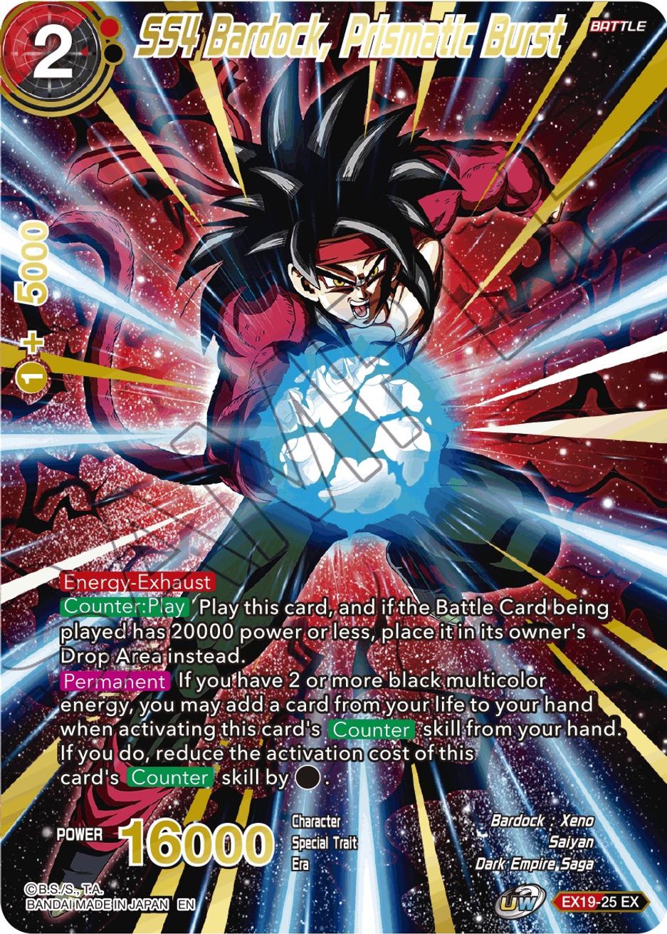 SS4 Bardock, Prismatic Burst - Special Anniversary Set 2021 - Dragon ...