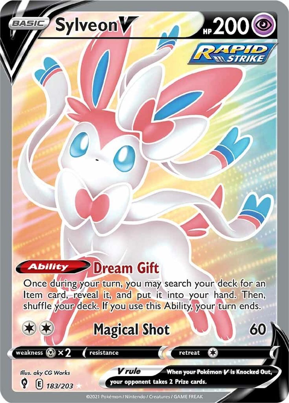Sylveon V (Full Art) - SWSH07: Evolving Skies - Pokemon