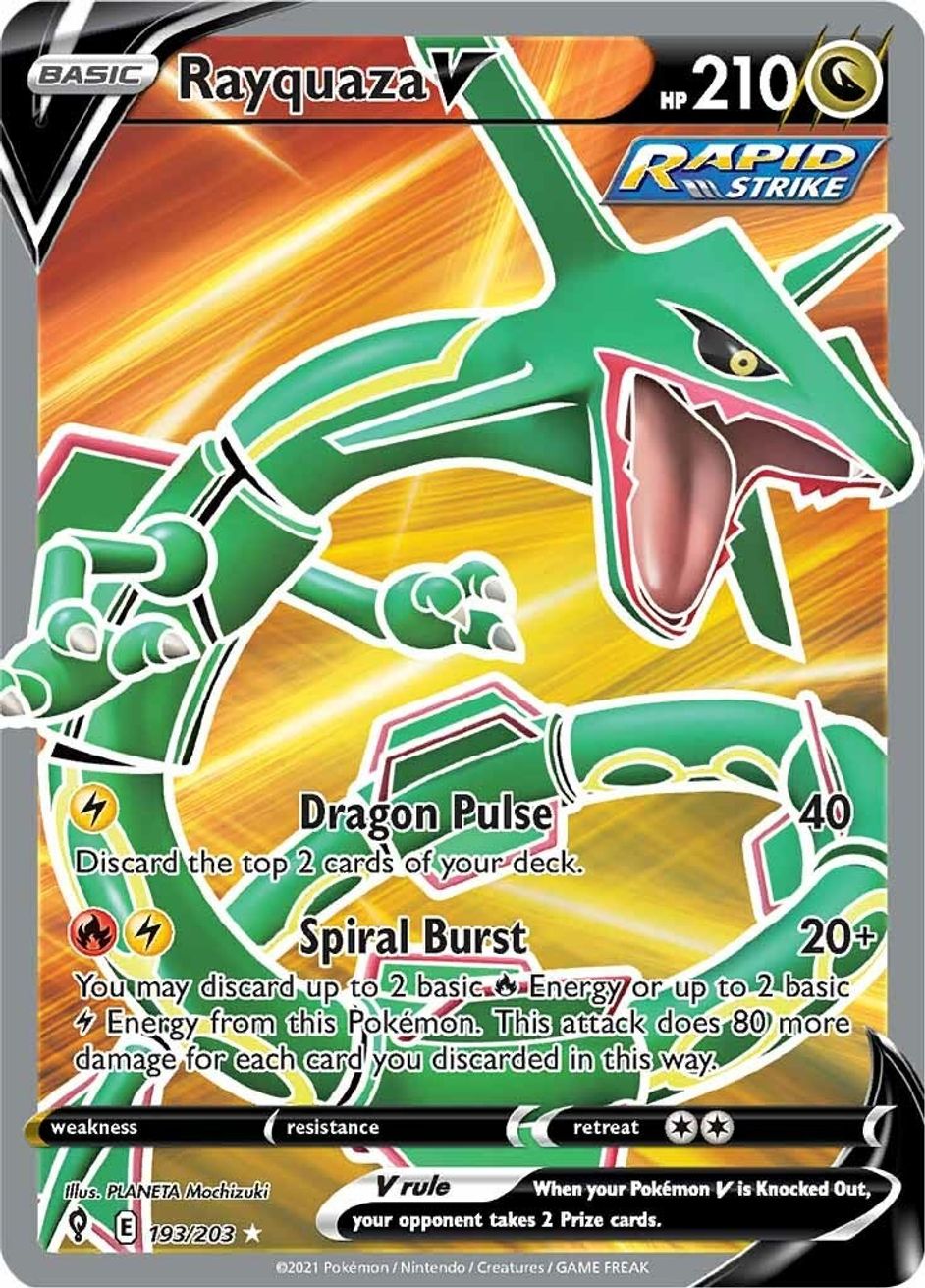 Rayquaza V (Full Art) - SWSH07: Evolving Skies - Pokemon