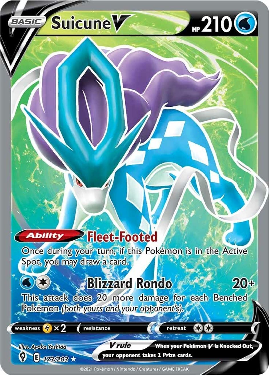 Suicune V (Full Art) - SWSH07: Evolving Skies - Pokemon