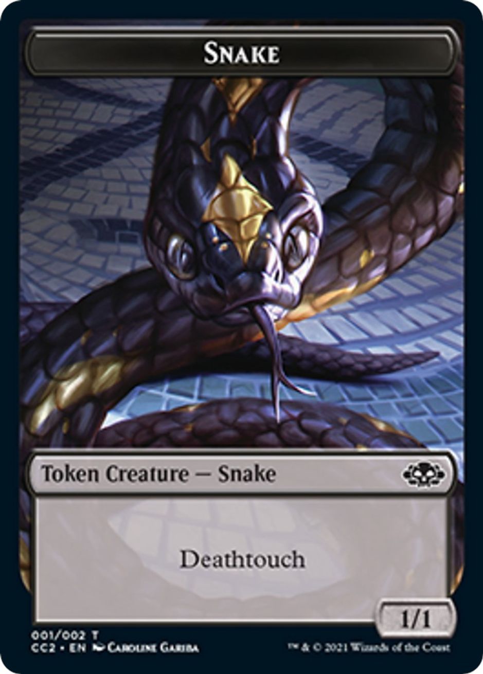 Snake // Zombie Double-Sided Token - Commander Collection: Black ...