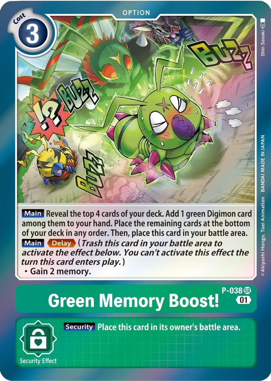 Green Memory Boost! - Digimon Promotion Cards - Digimon Card Game