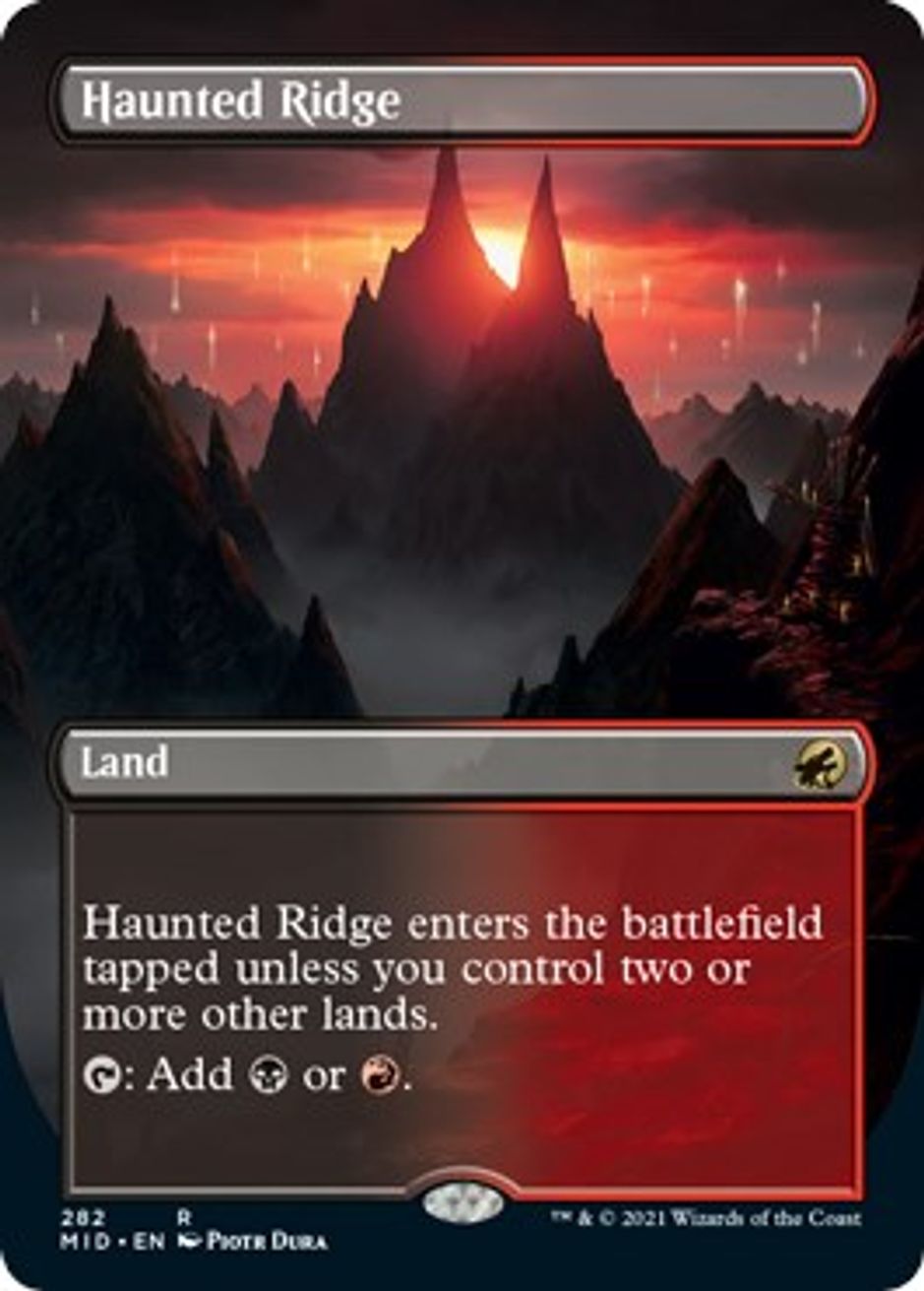 Haunted Ridge (Borderless) - Innistrad: Midnight Hunt - Magic: The ...