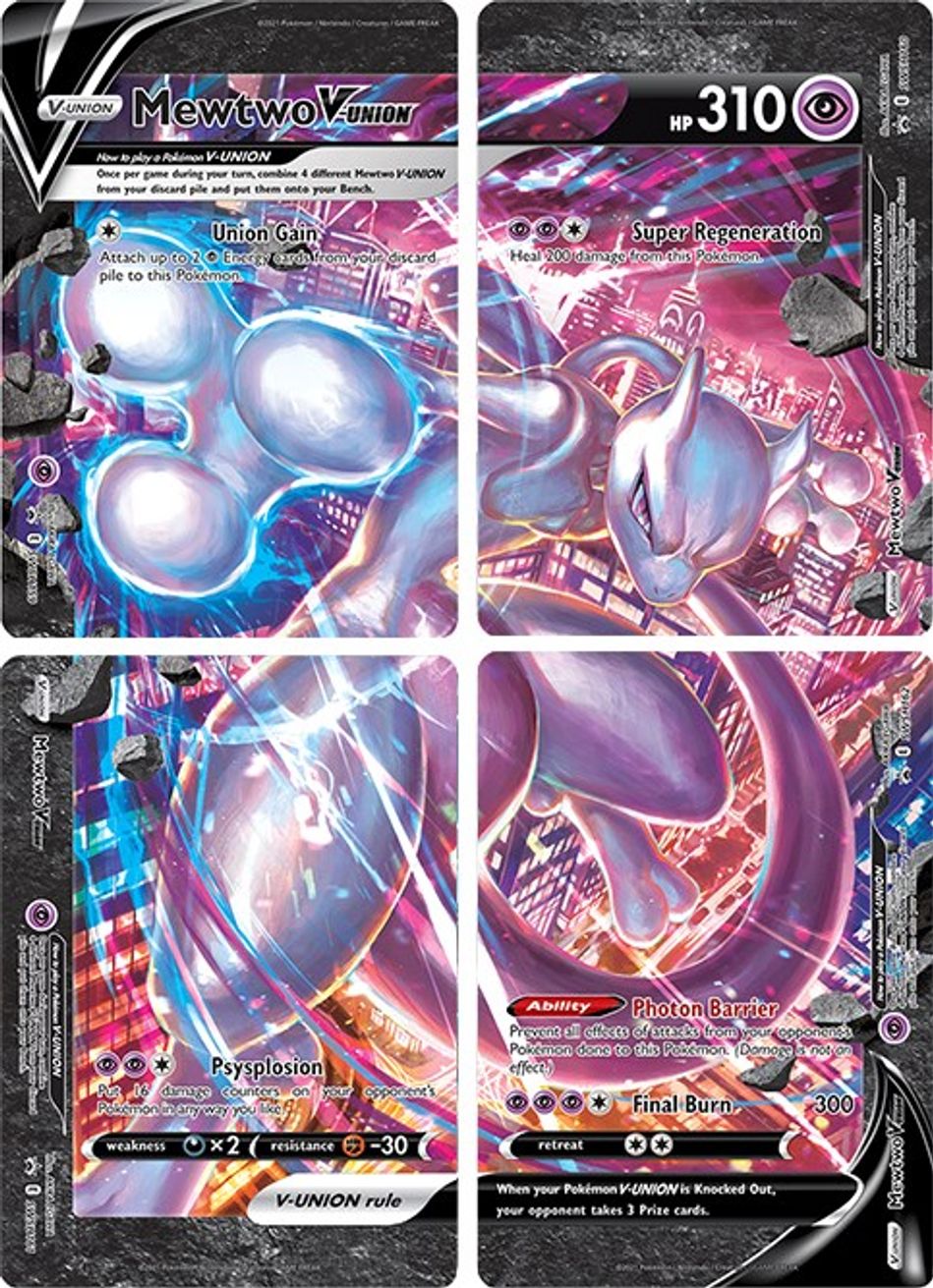 Mewtwo V-UNION [Set of 4] - SWSH: Sword & Shield Promo Cards - Pokemon