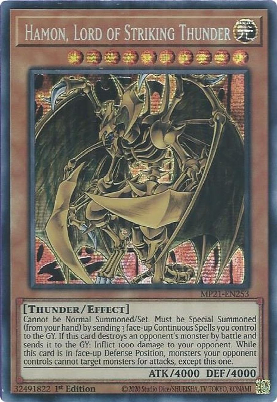 Hamon, Lord of Striking Thunder - 2021 Tin of Ancient Battles - YuGiOh