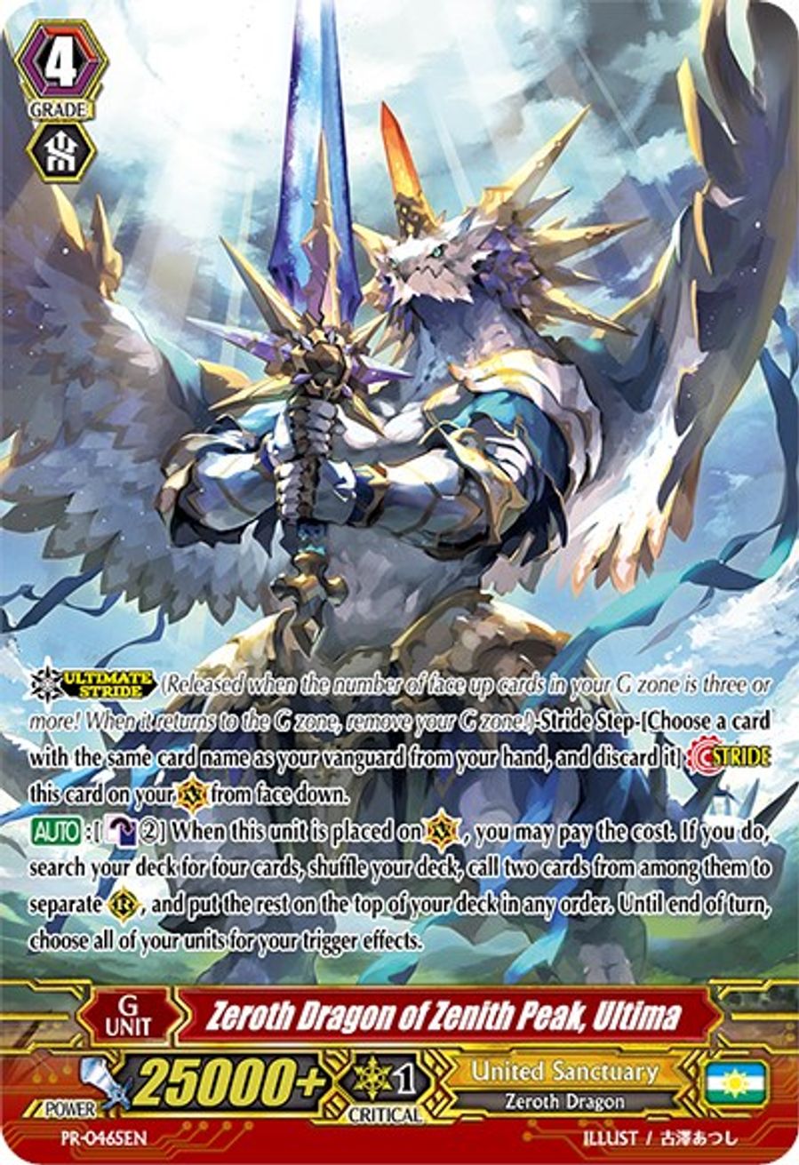 Zeroth Dragon of Zenith Peak, Ultima - Promo Cards - Cardfight Vanguard