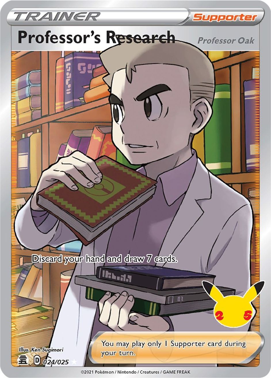 Professor's Research (Full Art) - Celebrations - Pokemon