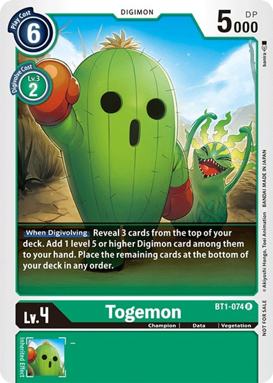 Togemon (Official Tournament Pack Vol.3) - Release Special Booster ...