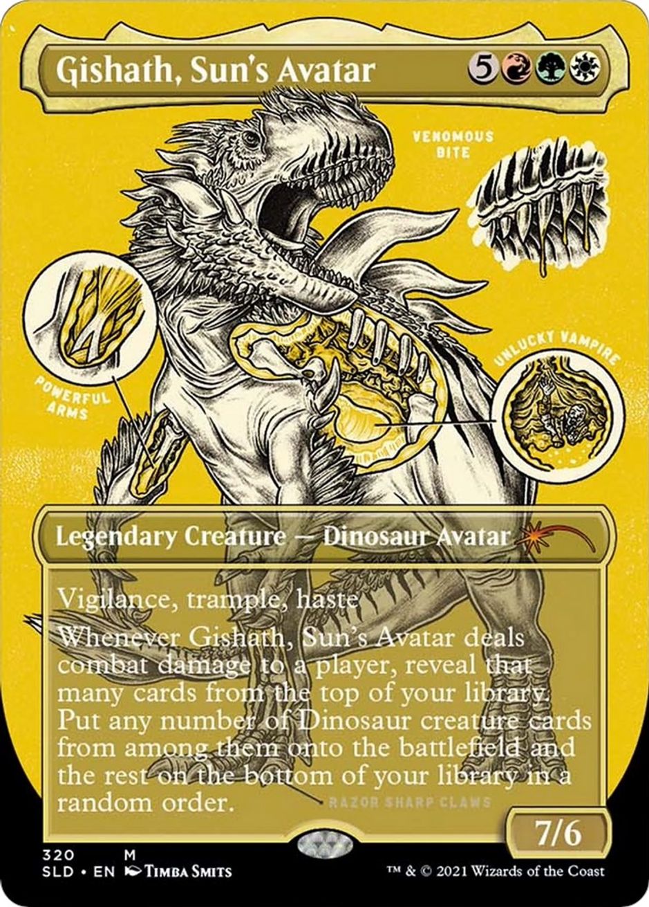Gishath, Sun's Avatar (Foil Etched) - Secret Lair Drop Series - Magic ...