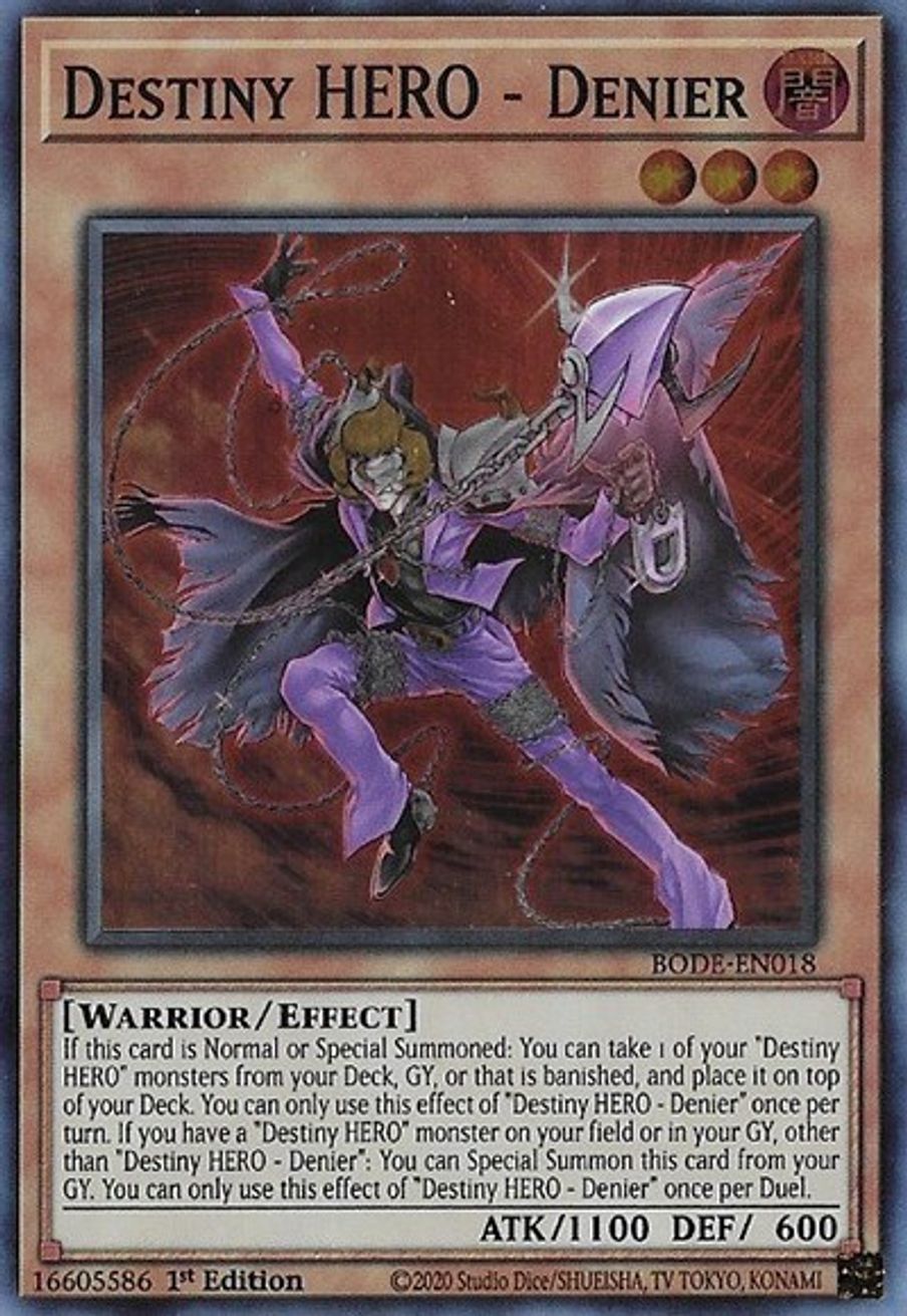 Destiny HERO - Denier - Burst of Destiny - YuGiOh