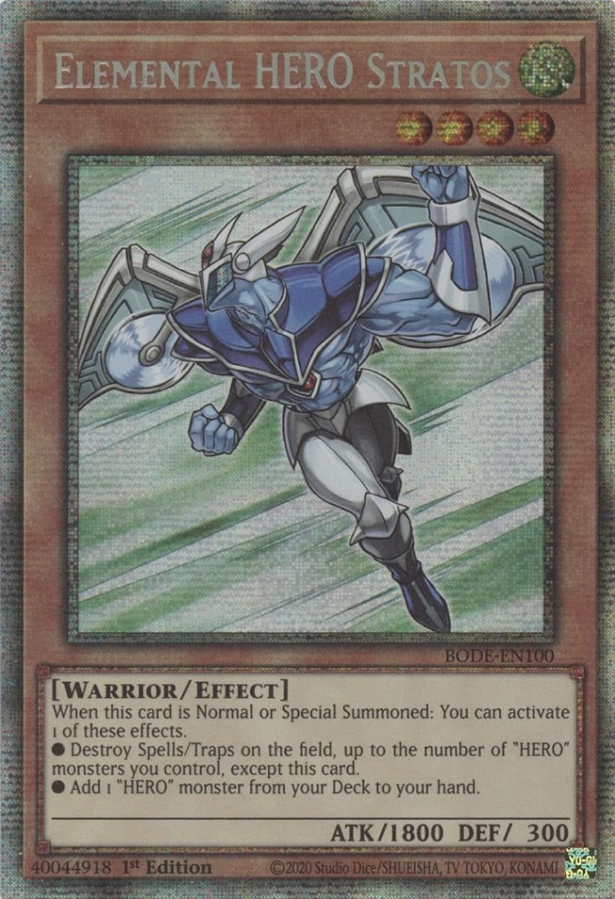 Elemental HERO Stratos (Starlight Rare) - Burst of Destiny - YuGiOh