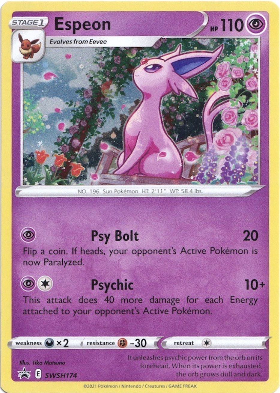 Espeon - SWSH174 - SWSH: Sword & Shield Promo Cards - Pokemon