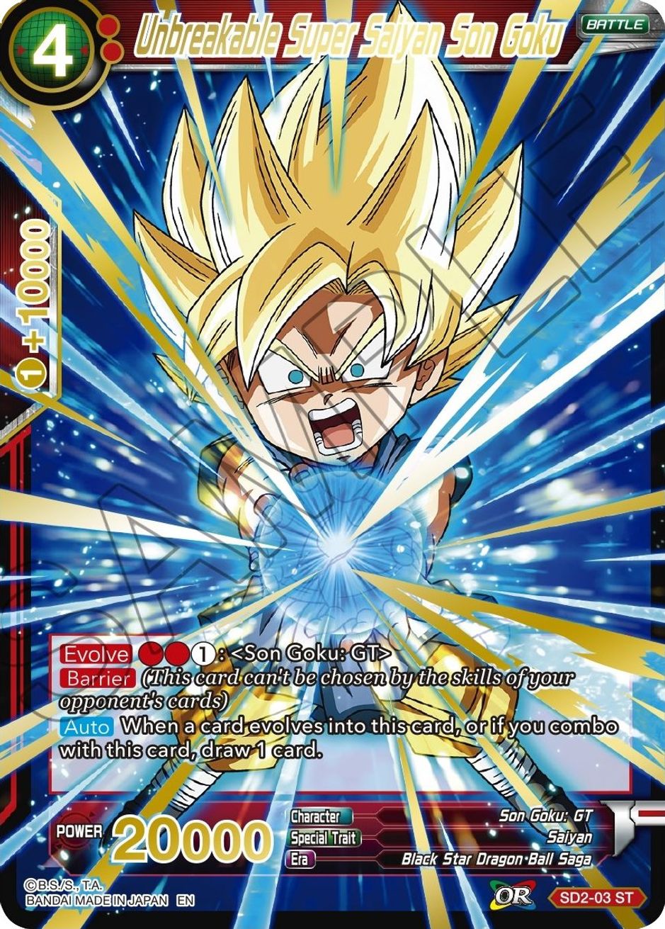 Unbreakable Super Saiyan Son Goku (Gold Stamped) - Mythic Booster ...