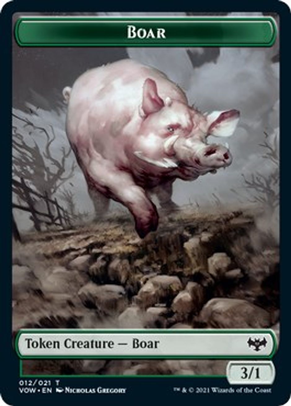 Boar Token - Innistrad: Crimson Vow - Magic: The Gathering