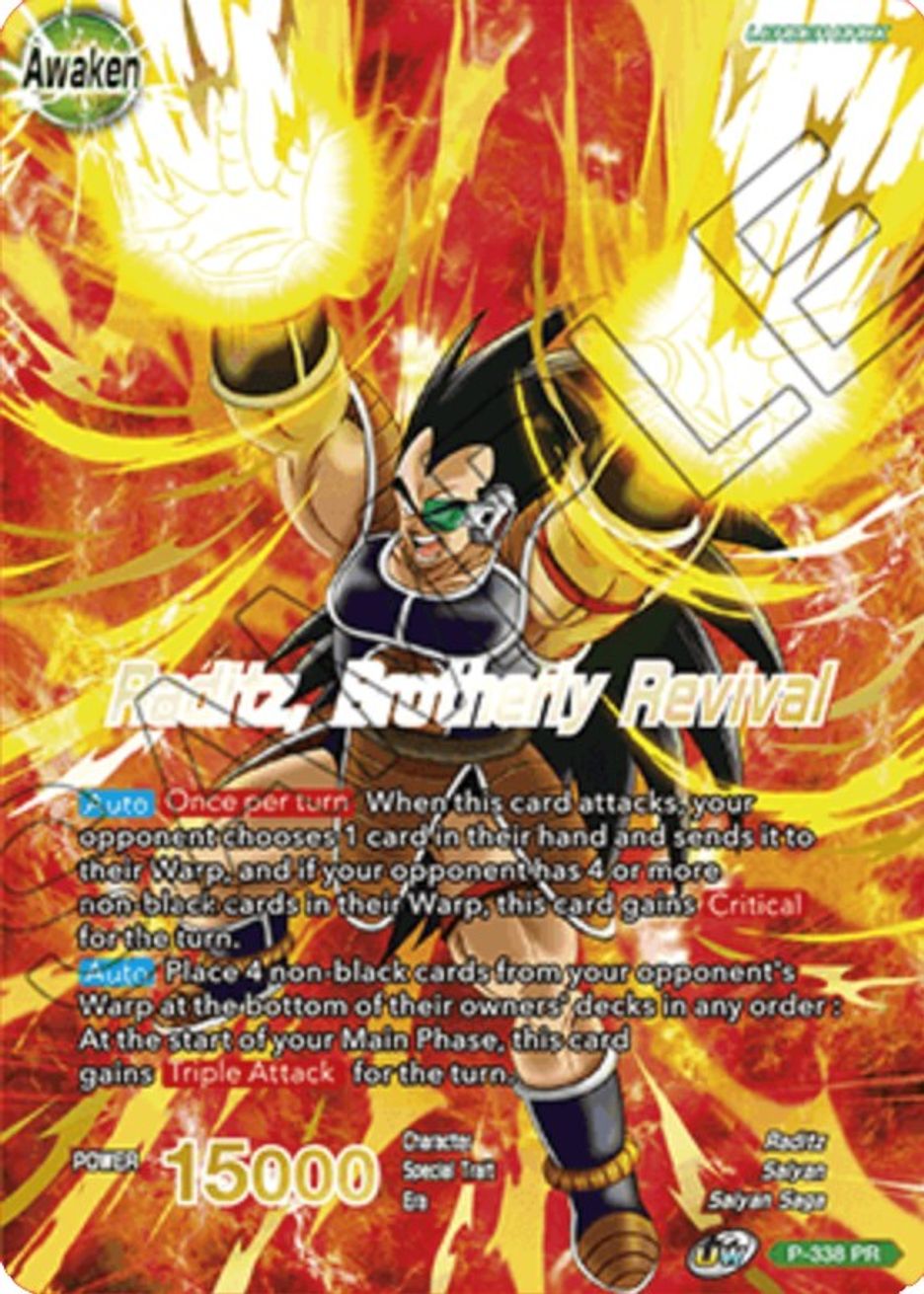 Raditz // Raditz, Brotherly Revival (Gold Stamped) - Promotion Cards ...