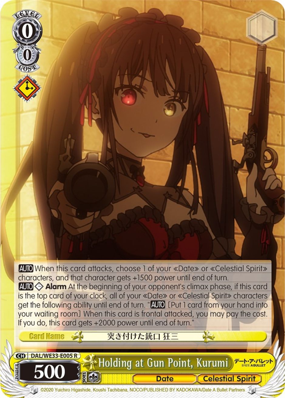 Holding at Gun Point, Kurumi - Date A Bullet - Weiss Schwarz