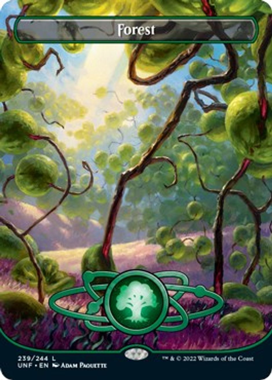 Forest (239) (Borderless) - Unfinity - Magic: The Gathering