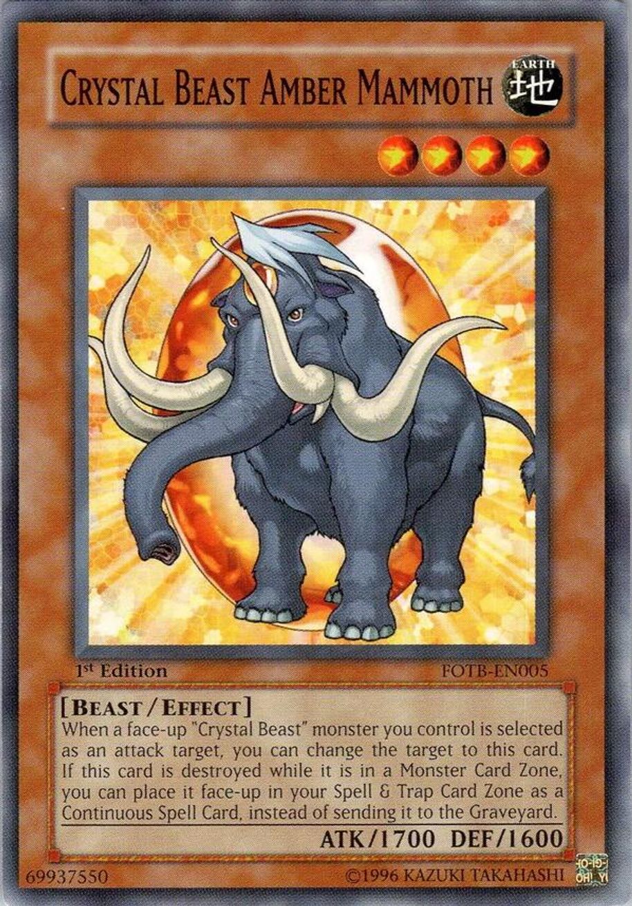 Crystal Beast Amber Mammoth - Force of the Breaker - YuGiOh