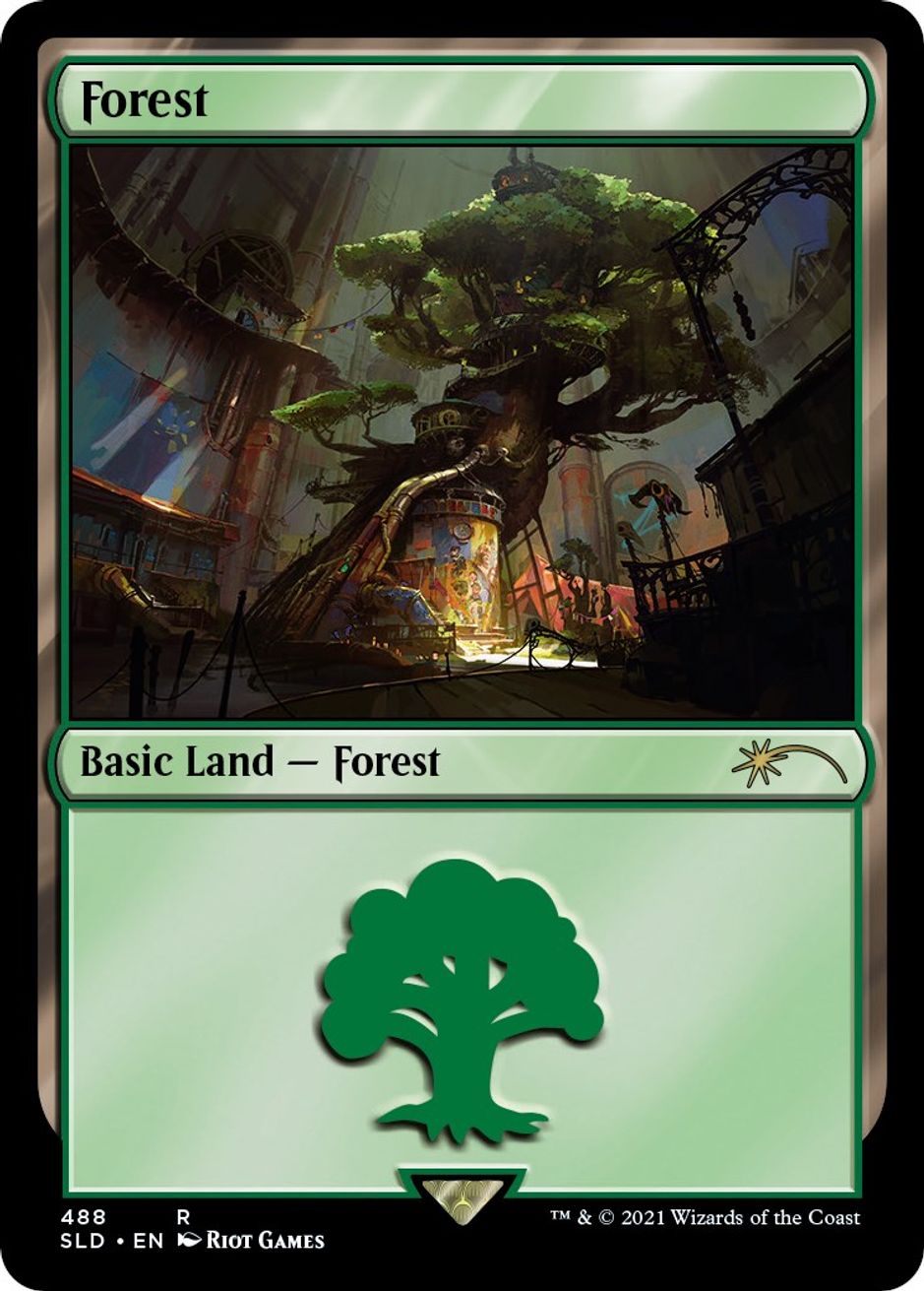 Forest (Secret Lair x Arcane: Lands) - Secret Lair Drop Series - Magic ...