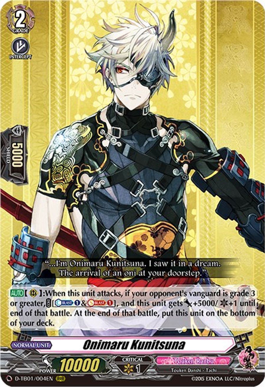 Onimaru Kunitsuna - D-TB01: Touken Ranbu -ONLINE- 2021 - Cardfight Vanguard