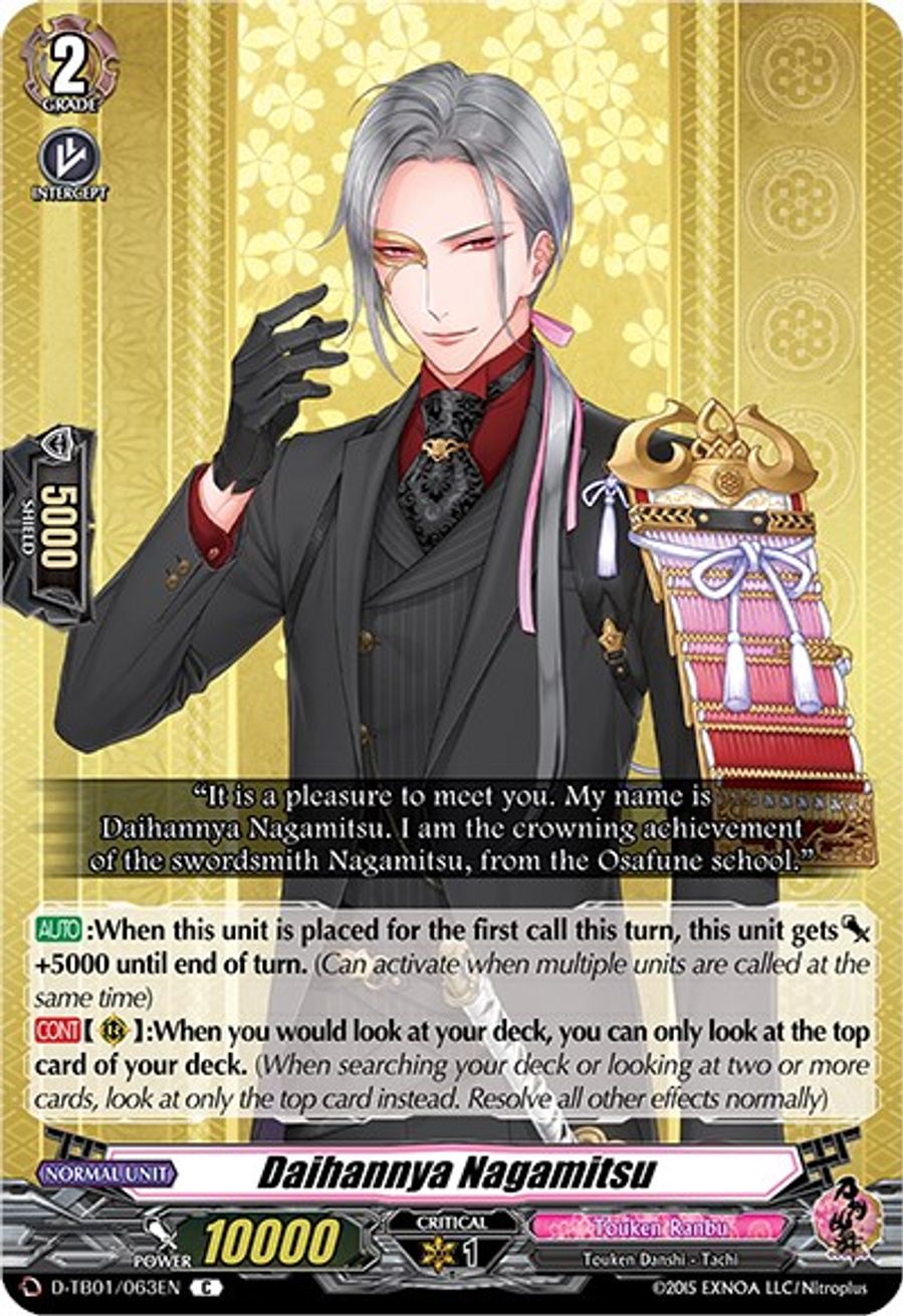 Daihannya Nagamitsu - D-TB01: Touken Ranbu -ONLINE- 2021 - Cardfight Vanguard