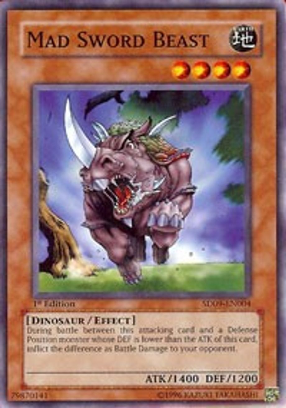 Mad Sword Beast - Structure Deck: Dinosaur's Rage - YuGiOh