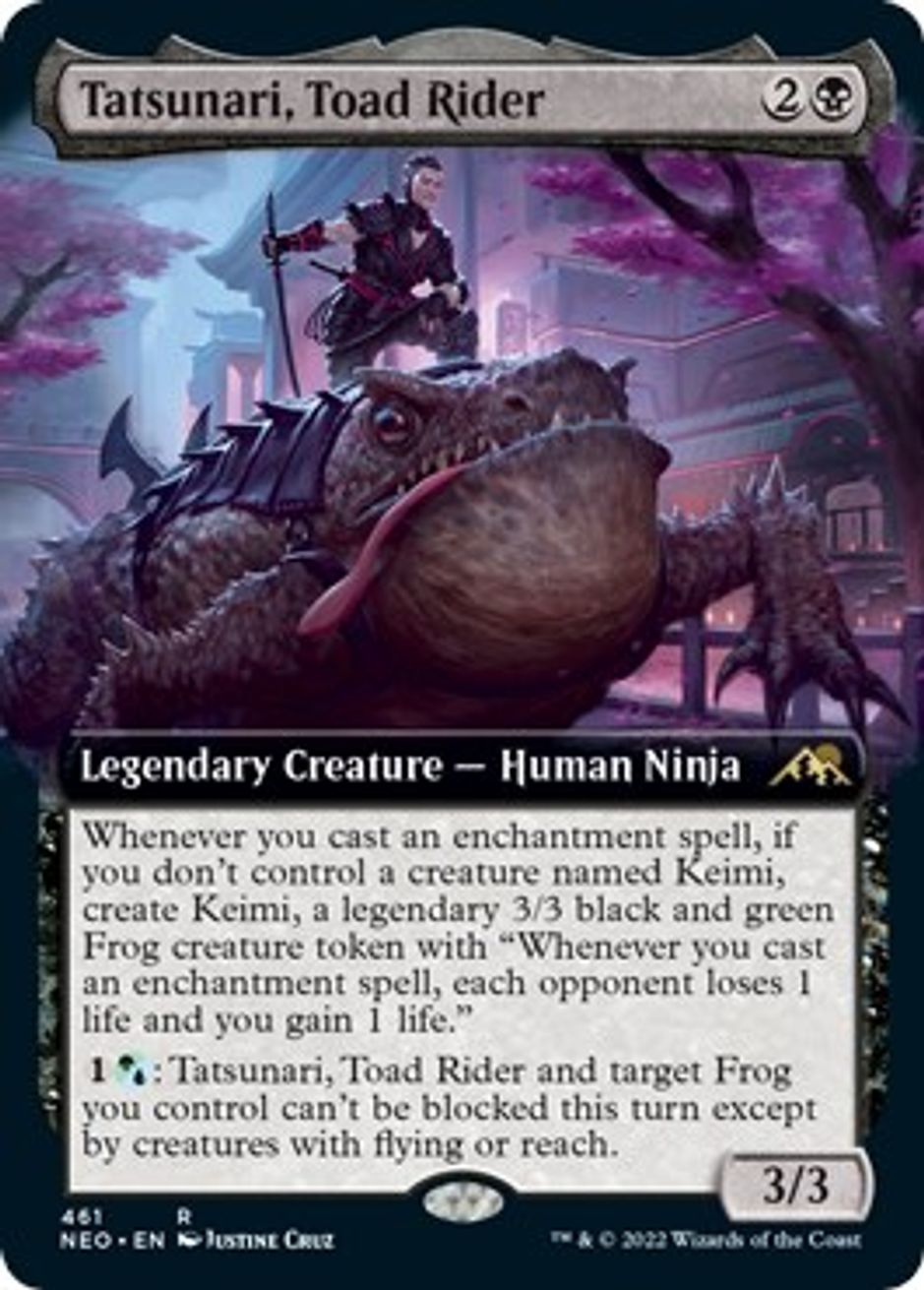 Tatsunari, Toad Rider (Extended Art) - Kamigawa: Neon Dynasty - Magic ...