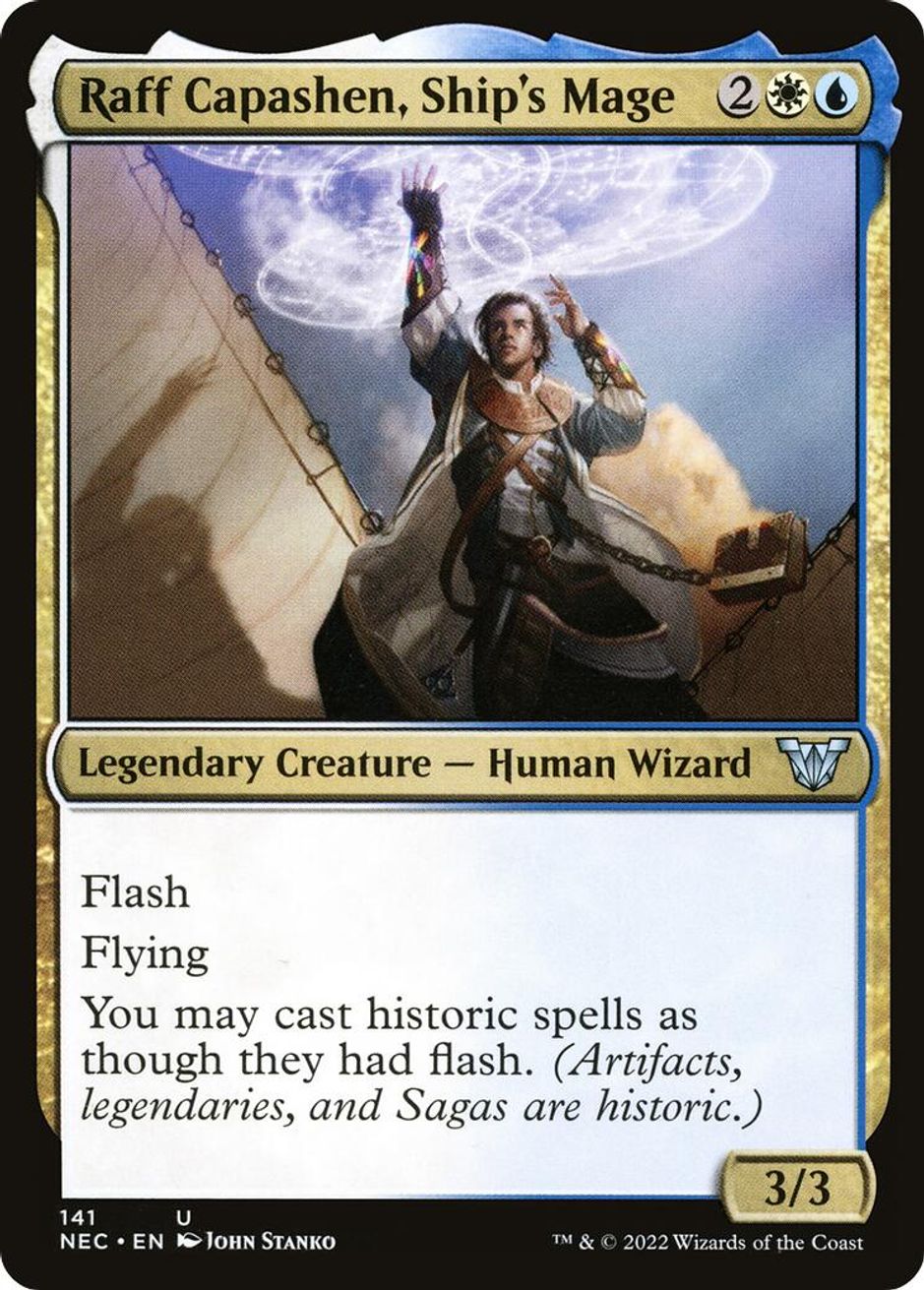 Raff Capashen, Ship's Mage - Commander: Kamigawa: Neon Dynasty - Magic ...